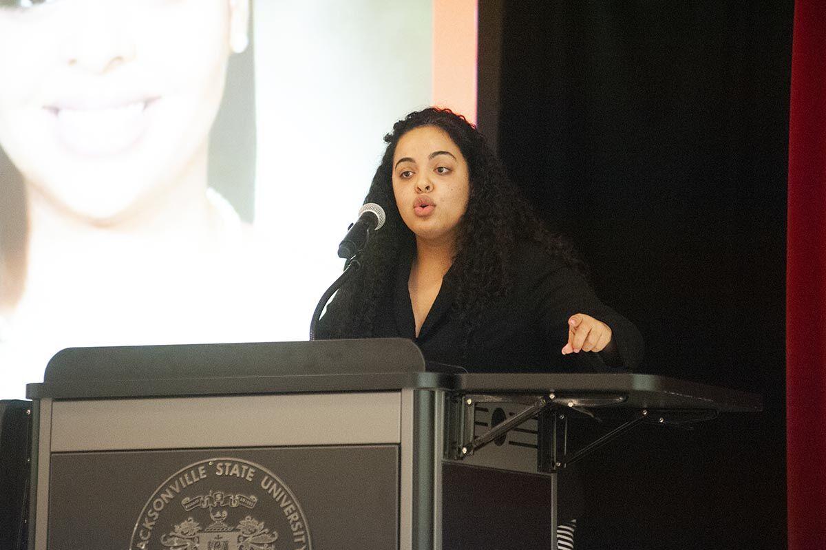 Anniston councilwoman Ciara Smith speaks at JSU Black History Month ...