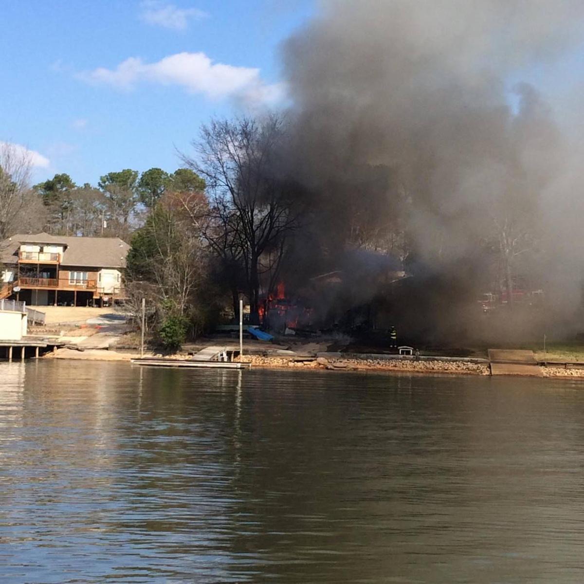 Fire destroys boathouse Sunday along Logan Martin Lake (photos) | The ...