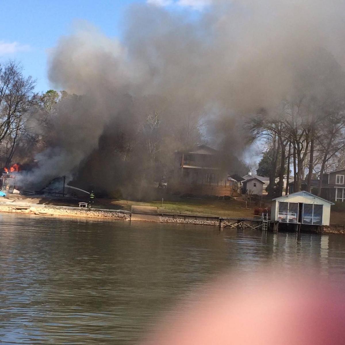 Fire destroys boathouse Sunday along Logan Martin Lake (photos) | The ...
