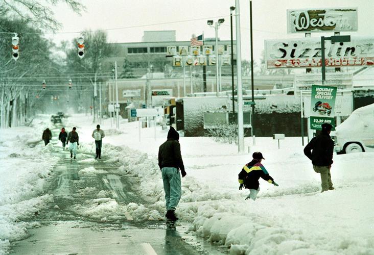 During the Great Blizzard of ’93, he was the voice on the radio ...