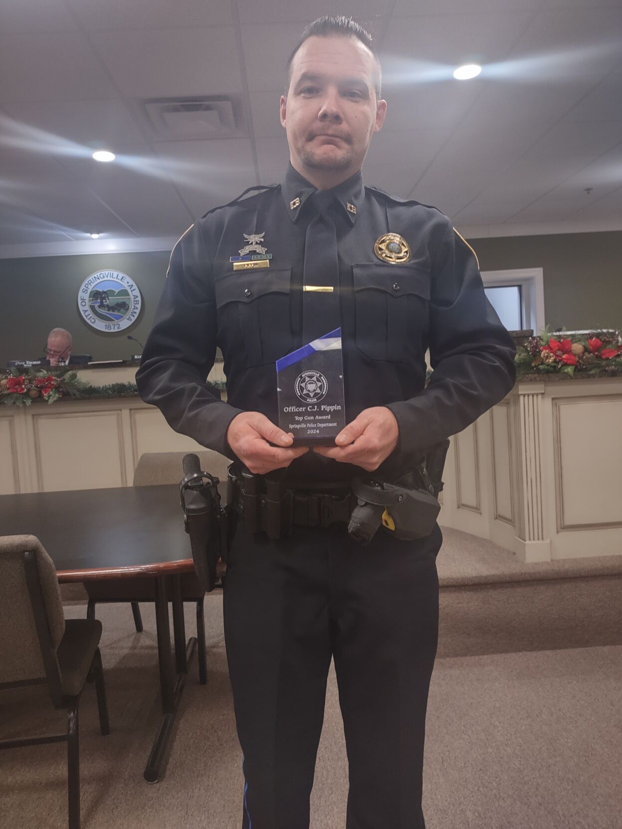 Springville Police Officers receive awards | | annistonstar.com