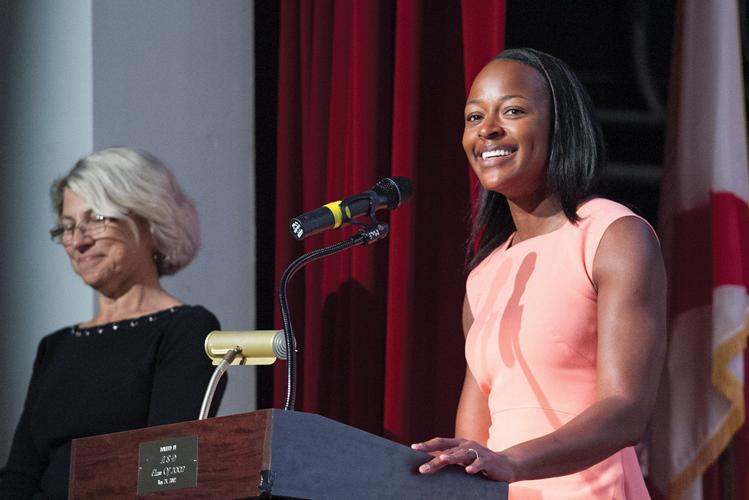 Vonetta Flowers, Olympic gold medalist, serves as guest speaker for ...