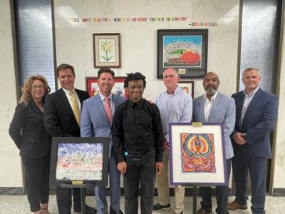 Two paintings by Andre Garrett displayed in Talladega County Judicial ...