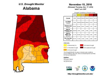Worst of drought conditions spread across more of Alabama | State ...