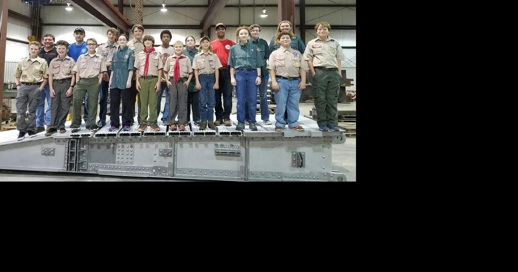 In Your Community ... Scouts tour local industries and organizations ...