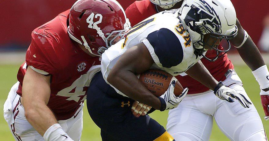 Alabama's Holcombe surprising people on the football field | Alabama ...