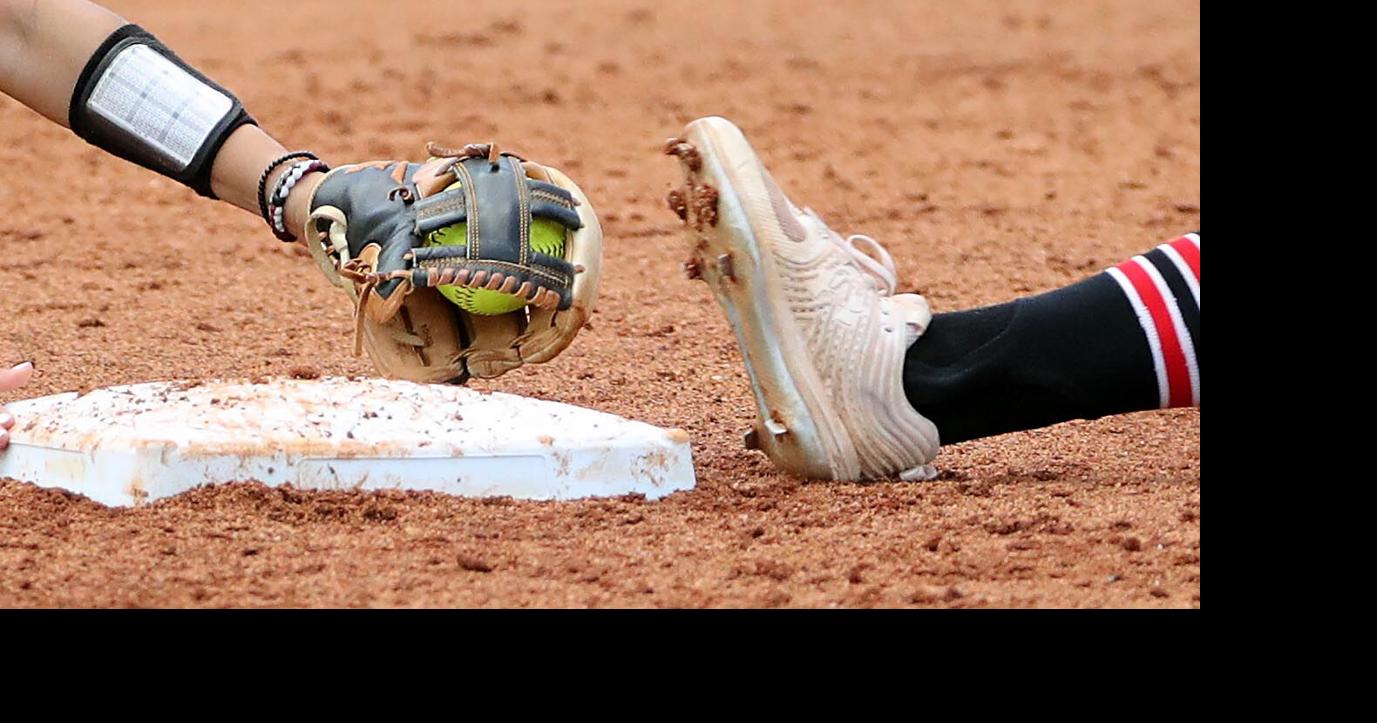 Softball Girl Sliding Into Base Clipart