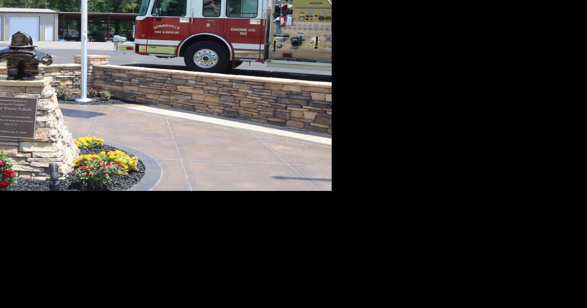 Springville fire department unveils memorial for Jared Echols | The St ...
