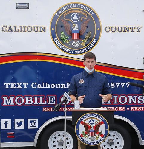Photos: Calhoun County EMA News Conference at Wellborn High School ...