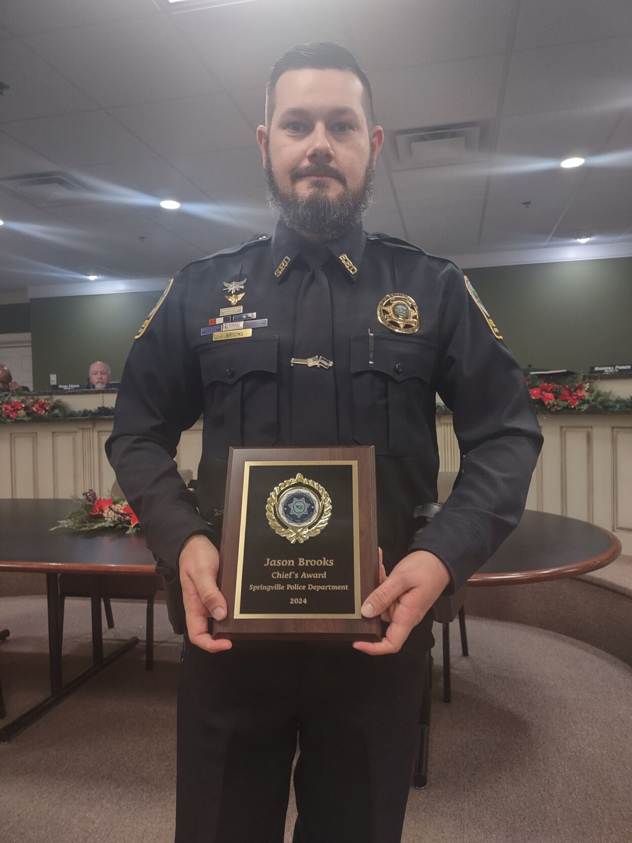 Springville Police Officers receive awards | | annistonstar.com