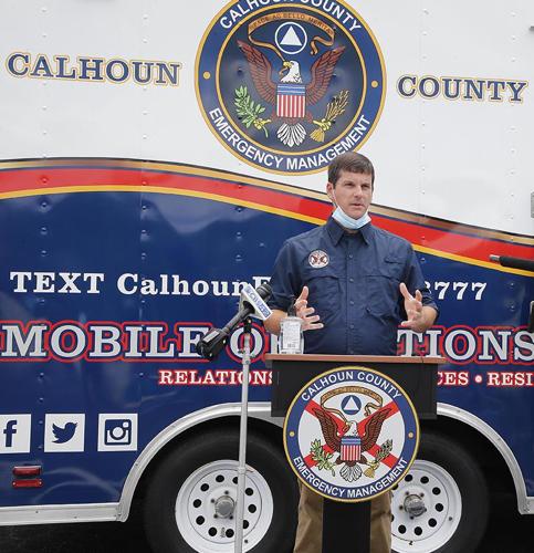 Photos: Calhoun County EMA News Conference at Wellborn High School ...