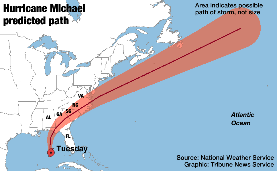 Hurricane Michael strengthens to a dangerous Category 3 | News ...