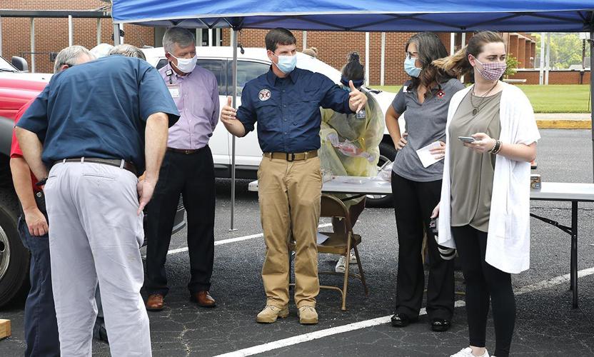 Photos: Calhoun County EMA News Conference at Wellborn High School ...