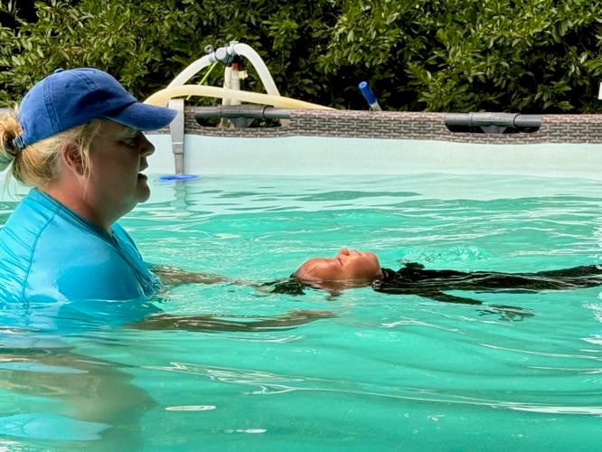 Even the youngest of children show their swimming skills during swim ...