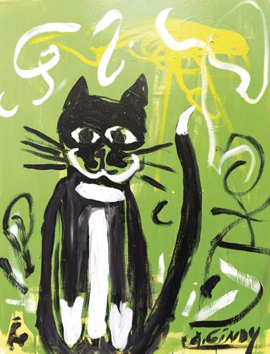 THE PAINTINGS OF ADU GINDY AND METAL SCULPTURES OF DAVID 'WIRE ...