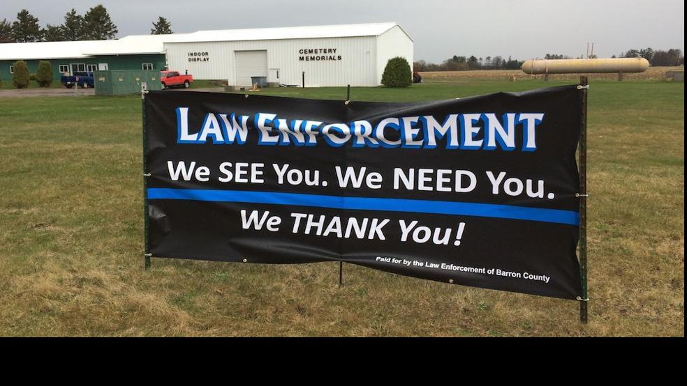 New banner supports law enforcement | Free | apg-wi.com