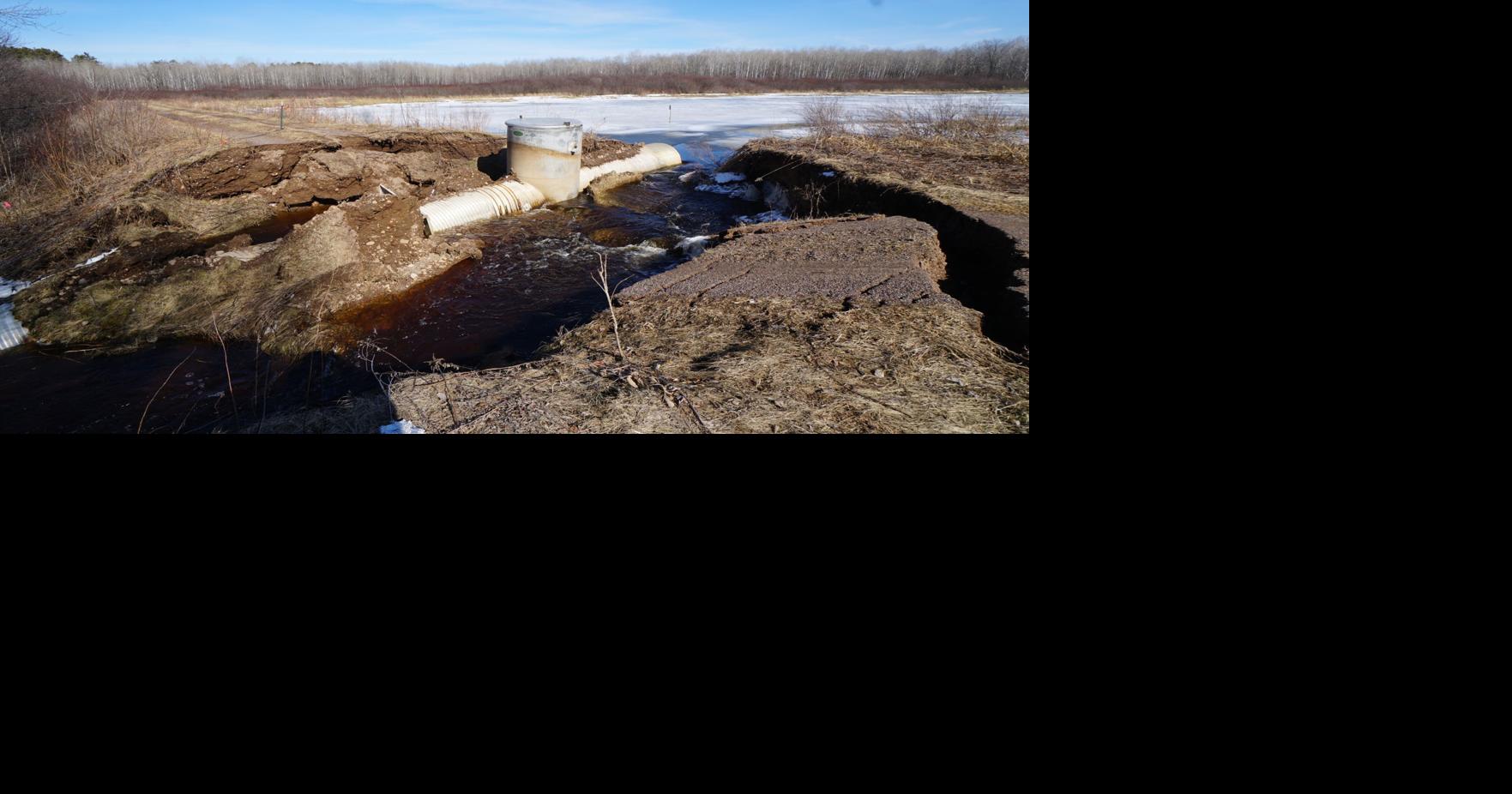 Collapsed dam near Kennan watched closely | Price County Review | apg ...