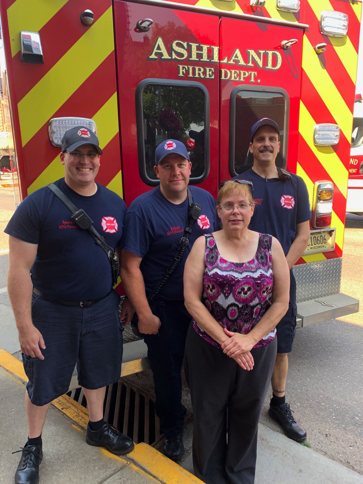Ashland woman thanks crew that saved her | Subscriber | apg-wi.com