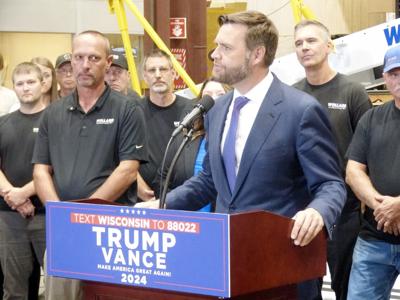 Vance visits EC to contrast against Harris rally, focuses on ...