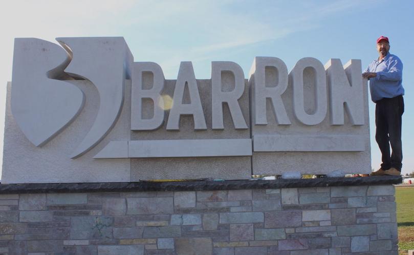 German carver chisels Barron welcome into stone | Rice Lake Chronotype ...