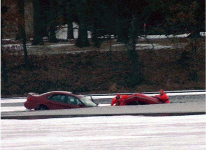 Updated: Car half submerged in Rice Lake | News | apg-wi.com