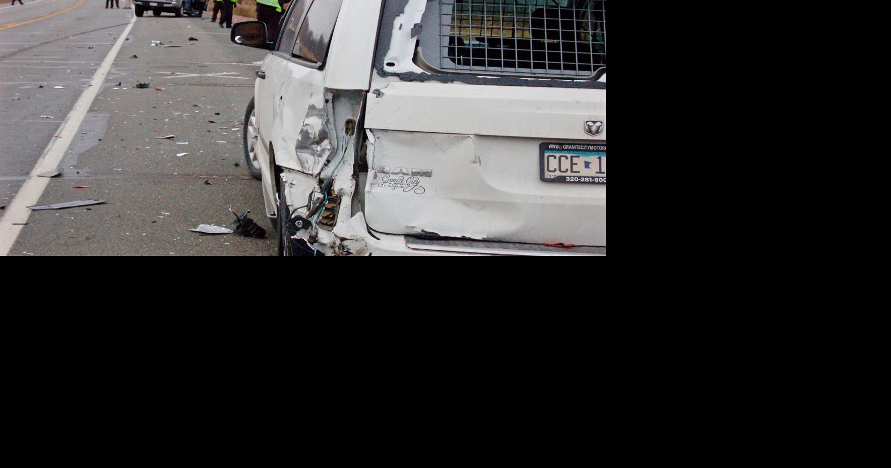 Three cars crash on Highway 2 as they slow for ambulance | Subscriber ...