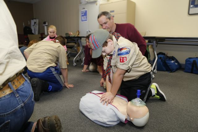 Boy Scouts learn CPR | Free | apg-wi.com