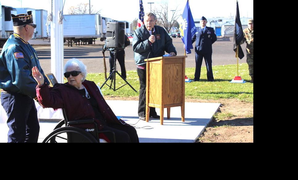 Monument and flag pole dedicated at Barron VFW's 75th celebration ...