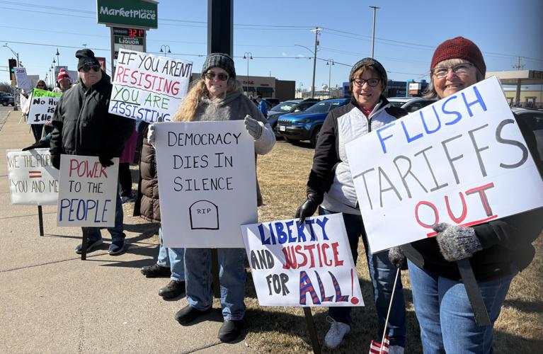 Rice Lake protesters join Saturday's nationwide anti-Trump movement ...