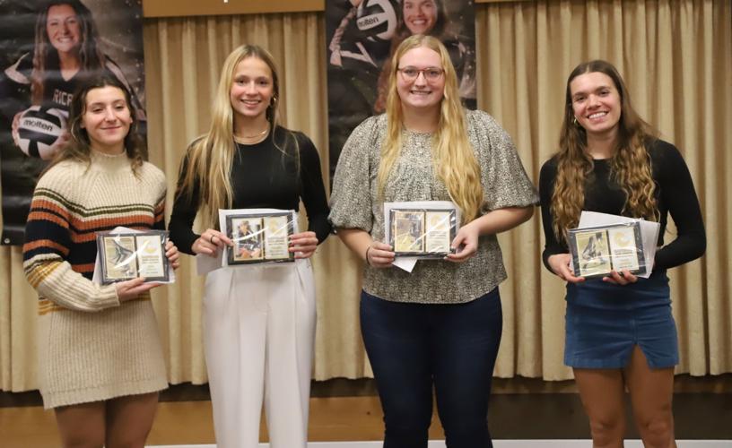 Hurricane volleyball players honored for season | Sawyer County Record ...