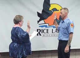 Rice Lake swears in new lieutenant, firefighter | News | apg-wi.com