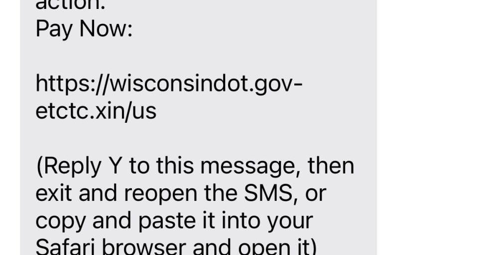 Sheriff receives tollway scam text | Price County Review | apg-wi.com