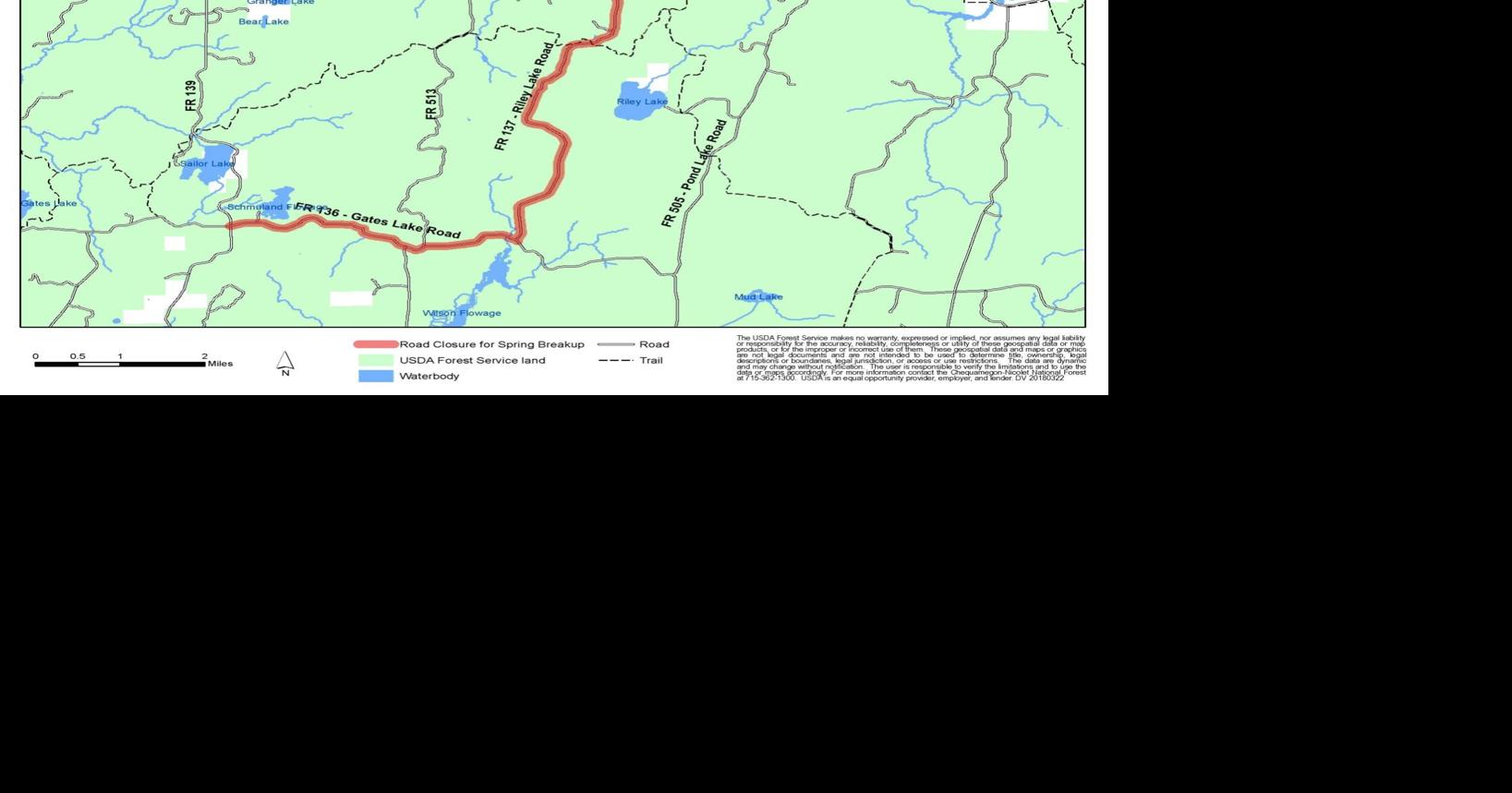Forest roads in Fifield to close for spring thaw | Price County Review ...