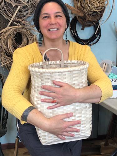 April Stone has rediscovered the lost art of black ash basket-making ...