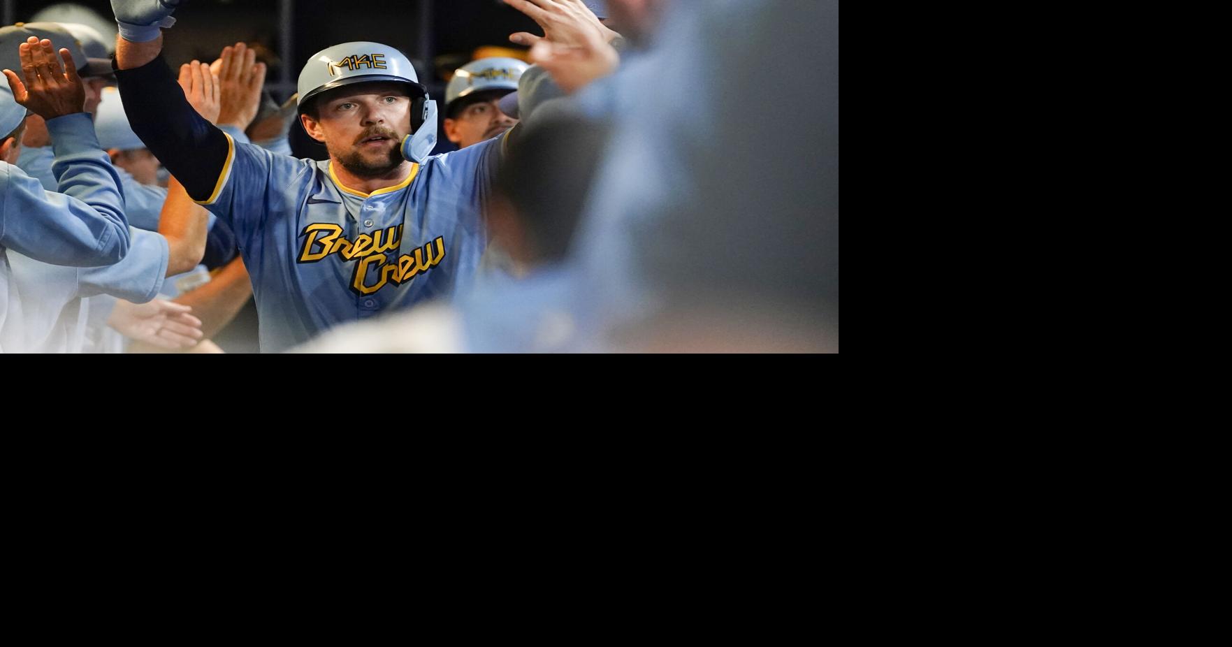 Brewers' Rhys Hoskins exercises his $18 million option for 2025 season ...