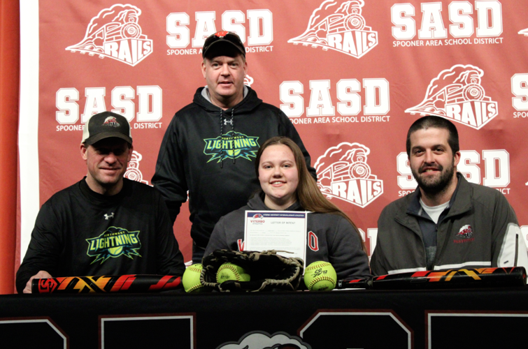 Natalie Martin first Spooner softball player to sign college letter of ...