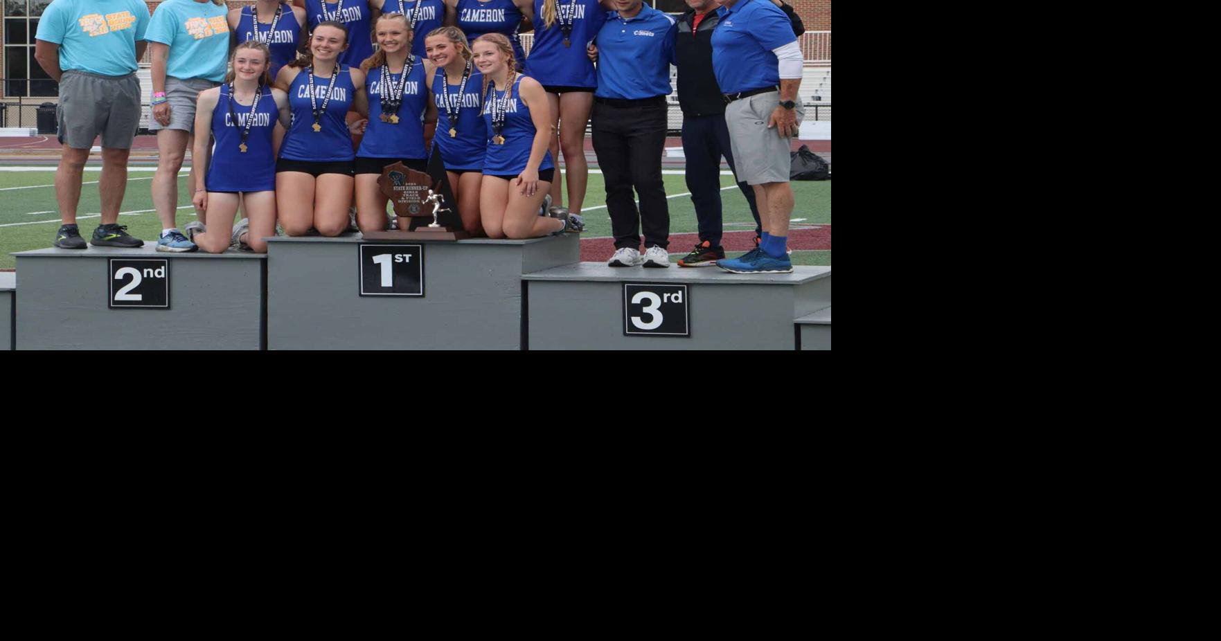 Cameron girls track and field finishes as Division 3 state runner-up ...