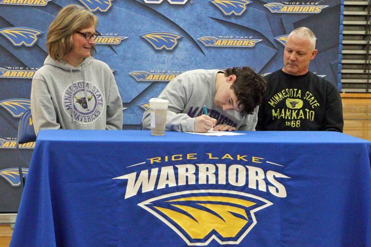 Rice Lake's Stone signs college baseball commitment to Minnesota State ...