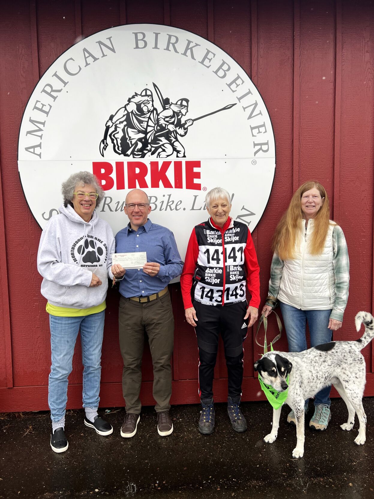 Barkie Birkie donates to Northwoods Humane Society | Sawyer County ...