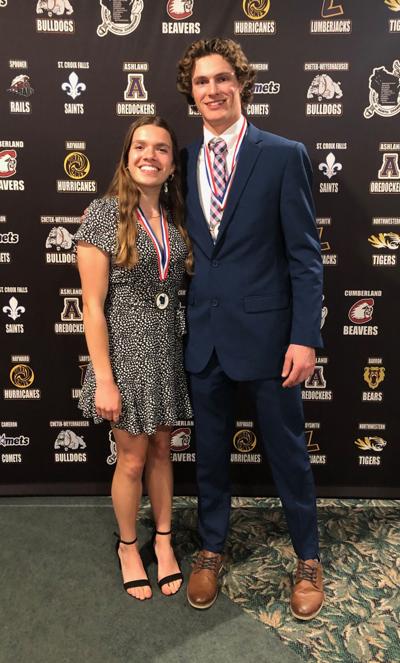 Grubbs, Abric honored as Heart O' North Scholar Athletes | Sawyer ...