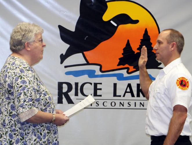 Hover sworn in as Rice Lake Fire Chief | News | apg-wi.com