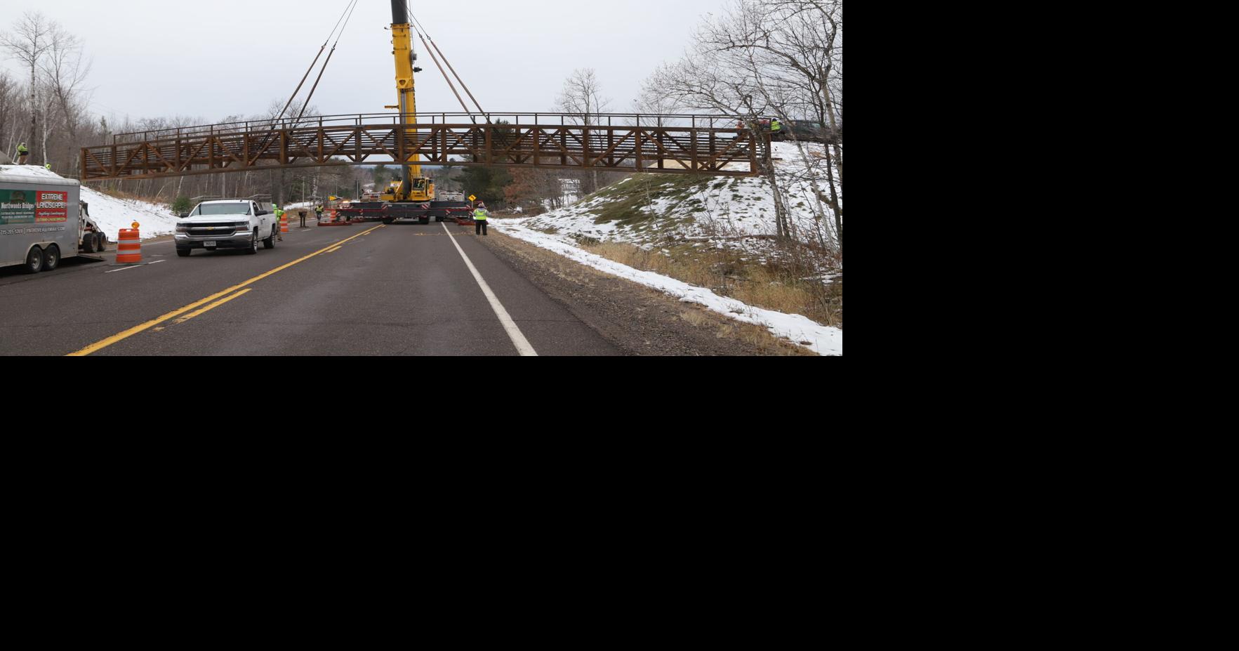 New Birkie Trail bridge installed over Highway 77 | Free | apg-wi.com