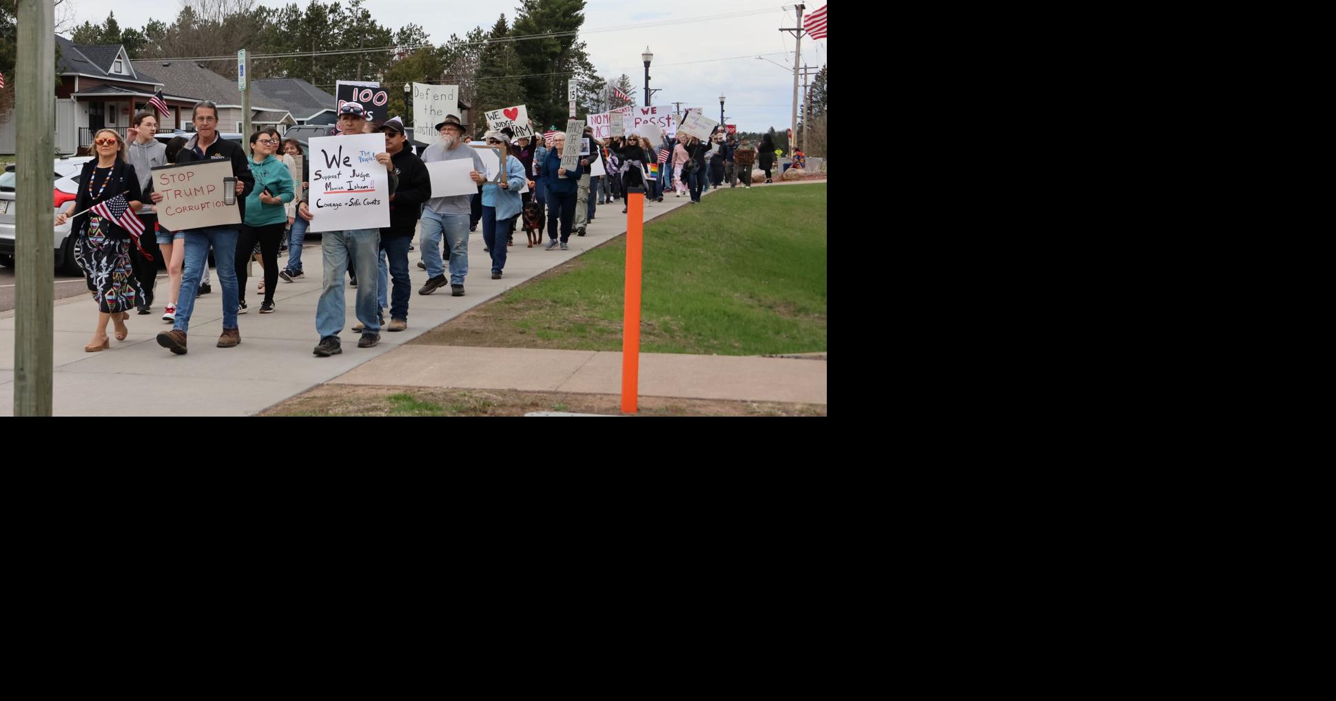 Rally in Hayward supports Judge Isham | Sawyer County Record | apg-wi.com