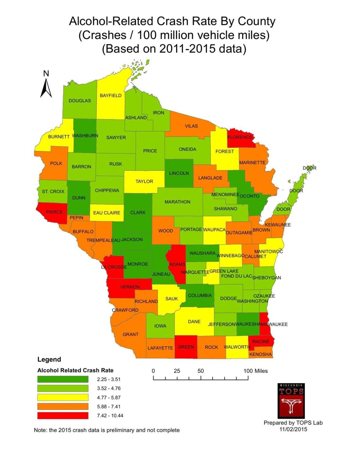 Alcohol-related crashes across the state | | apg-wi.com