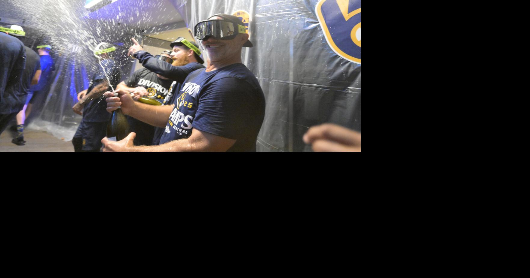 Brewers celebrate 3rd straight NL Central title, driven by underdog ...