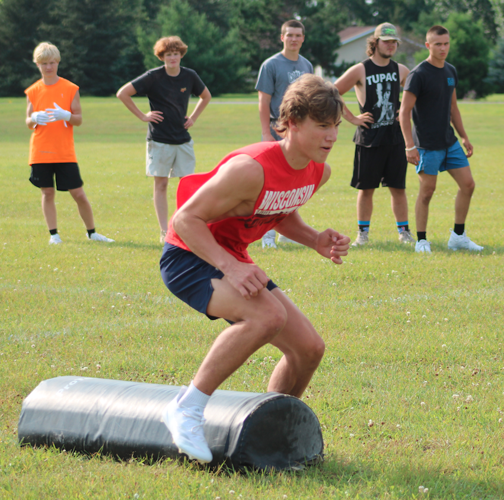 Shell Lake Football Camp: Early drills, instruction kick off new year ...