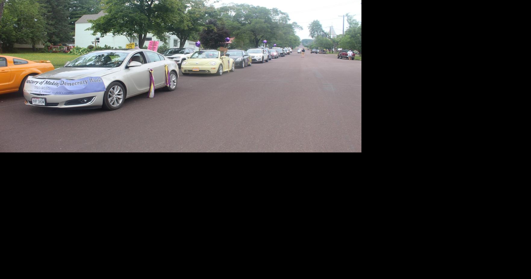 Spectators, car parade mark 19th Amendment anniversary | Subscriber ...
