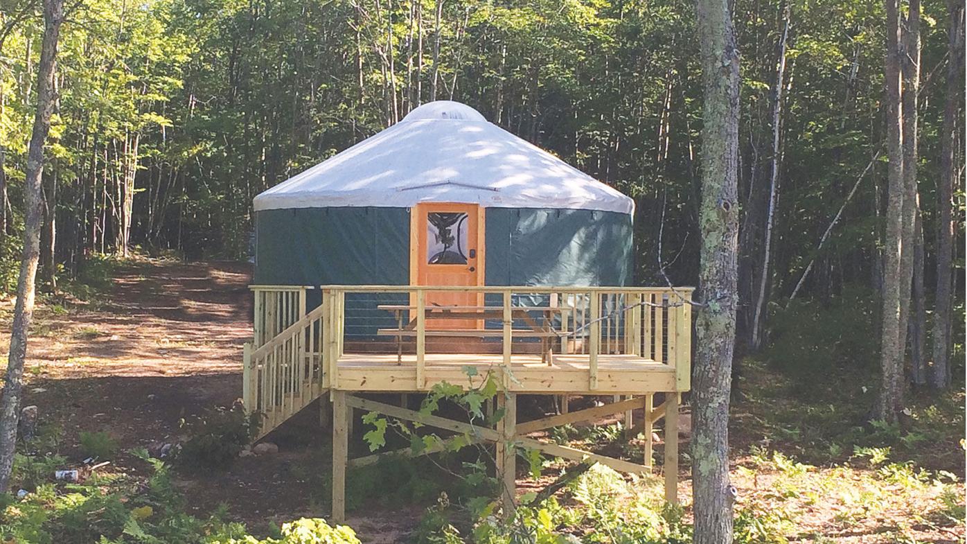 Bayfield County builds two rustic yurts for overnight camping | Local ...