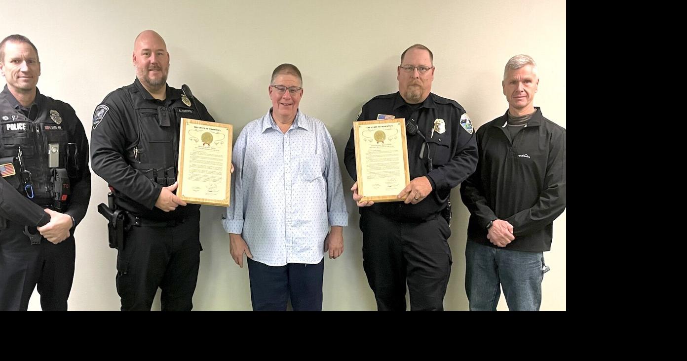 Police departments at Cameron, Chetek receive duplicate plaques | News ...