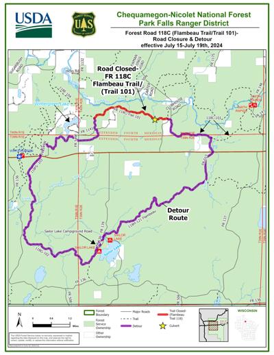 Price County forest roads closed for culvert work | Price County Review ...